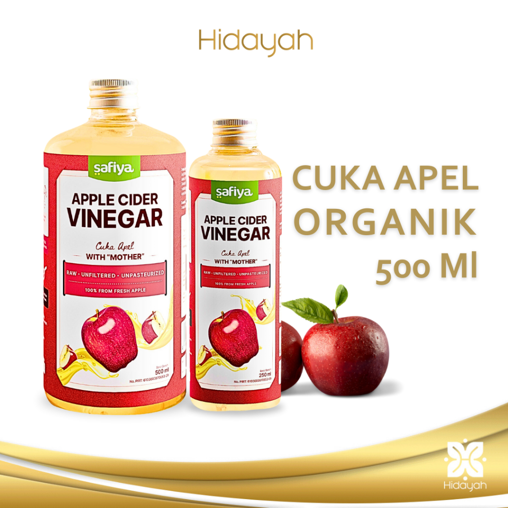 Jual Safiya Cuka Apel Organik 500 Ml Original Apple Cider Vinegar Diet ...