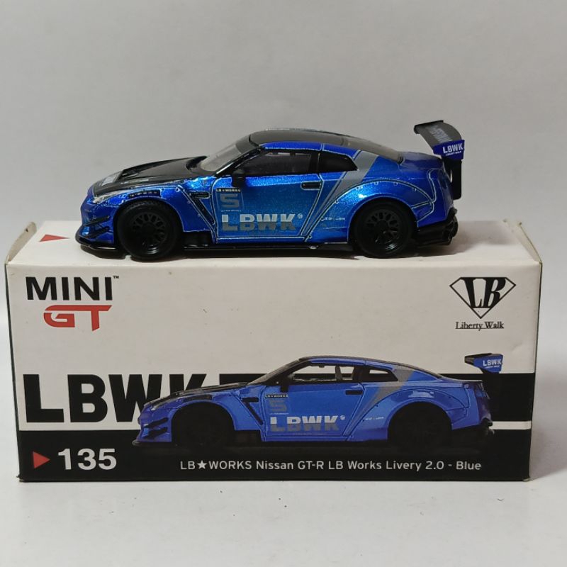 Jual MINI GT 135 LB WORKS NISSAN GT-R LB WORKS LIVERY 2.0 BLUE | Shopee ...