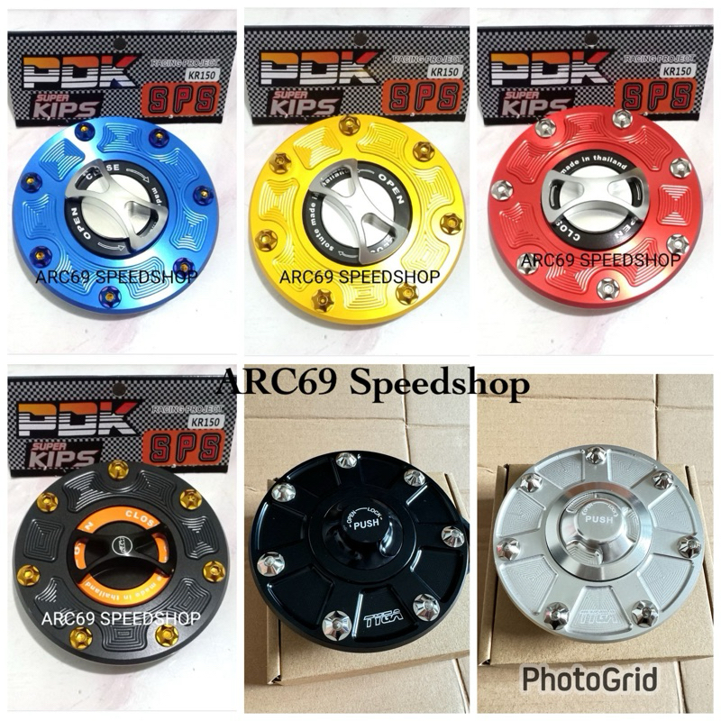 Jual Paket Tutup Tangki Ninja 150 R,SS,RR Tutup tangki + Baut Stainless Spider Harga Sepaket ...