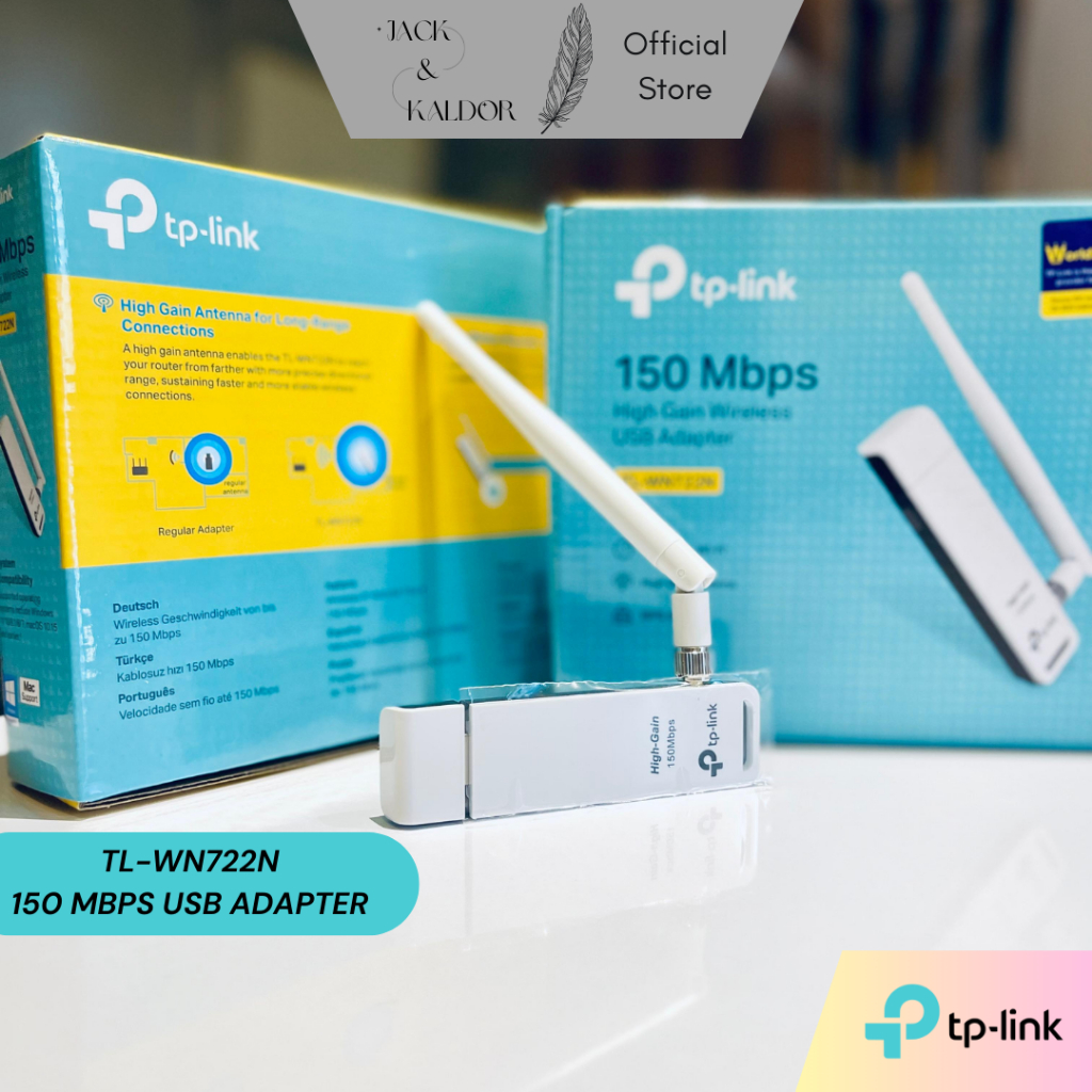 Jual Wifi USB TP-LINK TL-WN722N TPLink 150Mbps High Gain WiFi Wireless ...