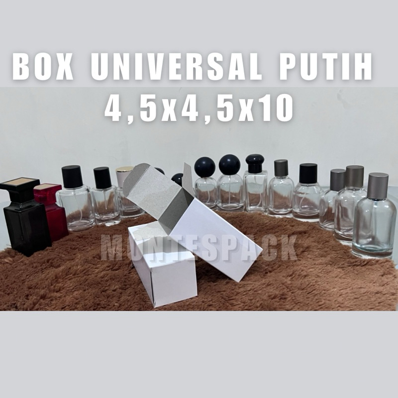Jual Box Universal 4,5x4,5x10 cm PUTIH | Box Reguler Universal untuk ...