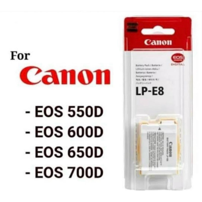 Jual BATERAI LP E8 CANON ORIGINAL | Shopee Indonesia