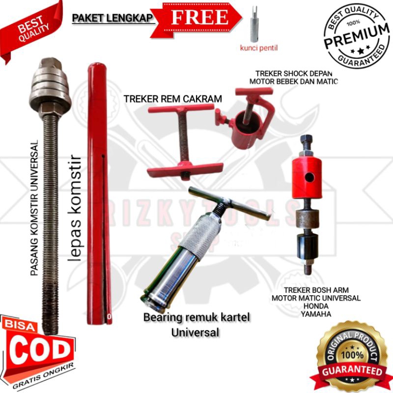 Jual paket treker bongkar pasang komstir universal treker cabut bearing remuk roda universal ...