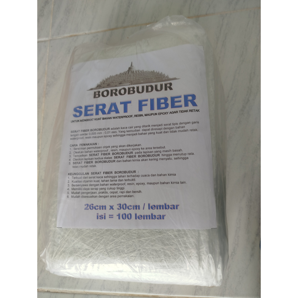 Jual Serat Fiber Anti Bocor/Kasa Fiber/Fiberglass/Penambal Bocor CAP ...