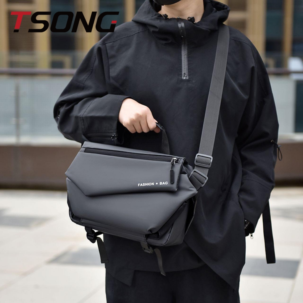 Jual TSONG multifungsi tahan air tas crossbody pria bersepeda tas bahu ...
