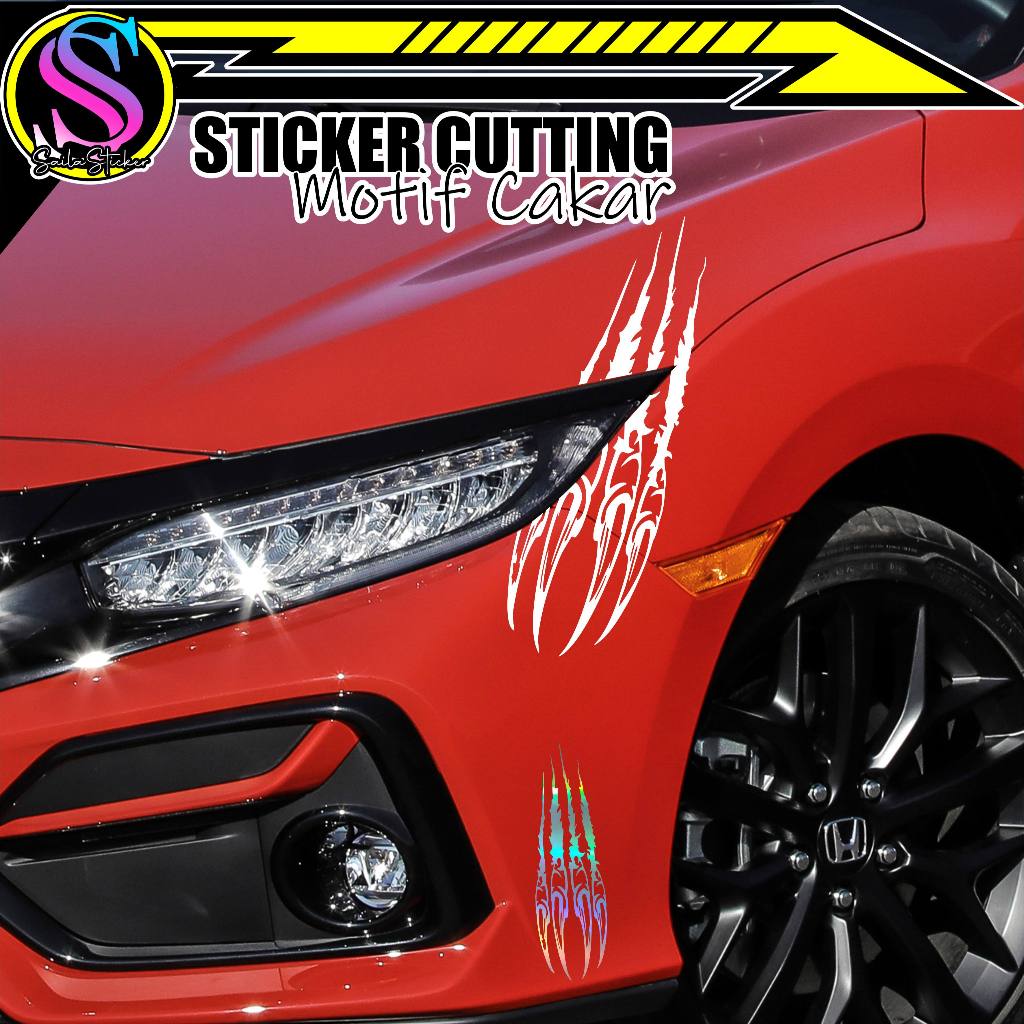 Jual 362/STIKER 3D CAKAR/STIKER CAKAR KUKU/STIKER BEKAS CAKAR HEWAN ...