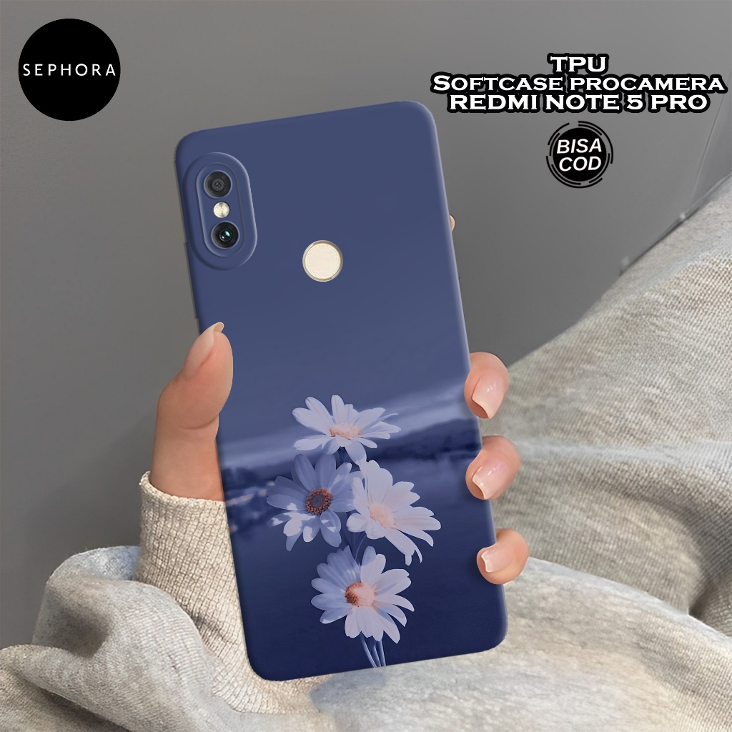 Jual Case Xiaomi Redmi Note 5 Pro - Fashion Case Bunga - Softcase ...