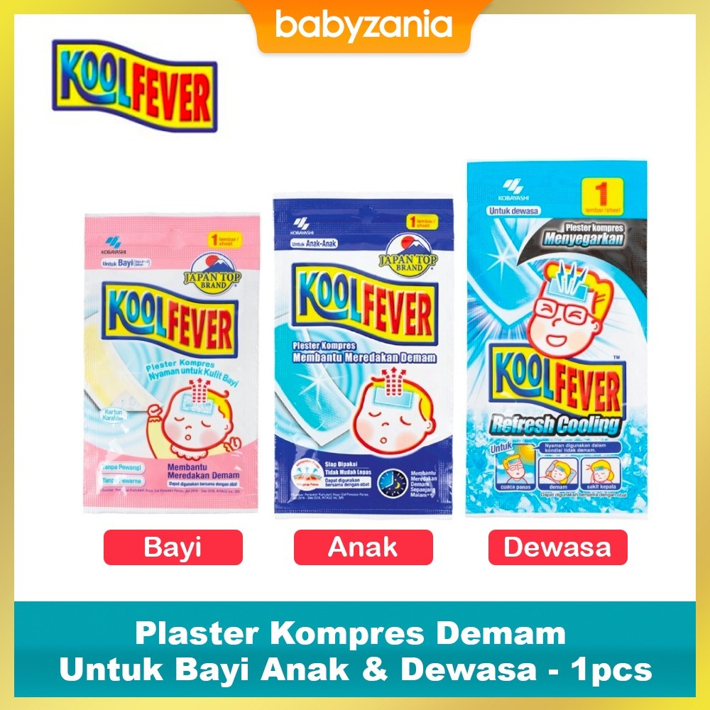 Jual KoolFever Plester Kompres Demam Penurun Panas 1 pcs - Bayi Anak ...