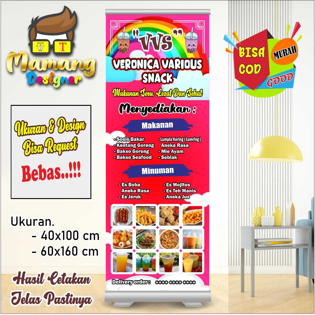 Jual Cetak Spanduk Banner Jualan Makanan Minuman Design Lucu bb ...