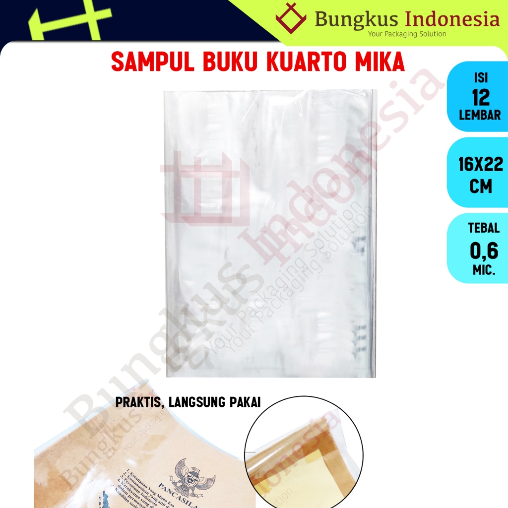 Jual Sampul Buku Kuarto Mika Tebal isi 12 / Sidu | Shopee Indonesia