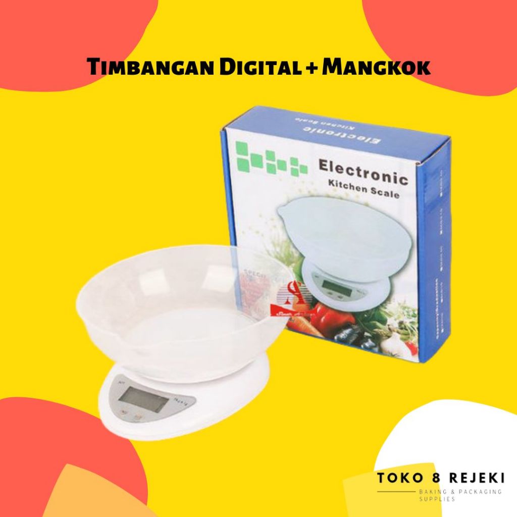 Jual Timbangan Digital Dapur / Kue + Mangkok | Shopee Indonesia