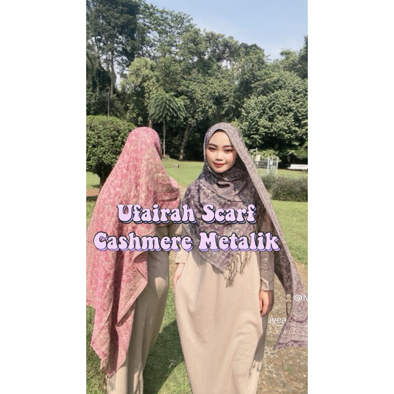 Jual ‘Nouvea Attire’ Ufairah Scarf Cashmere | Shopee Indonesia