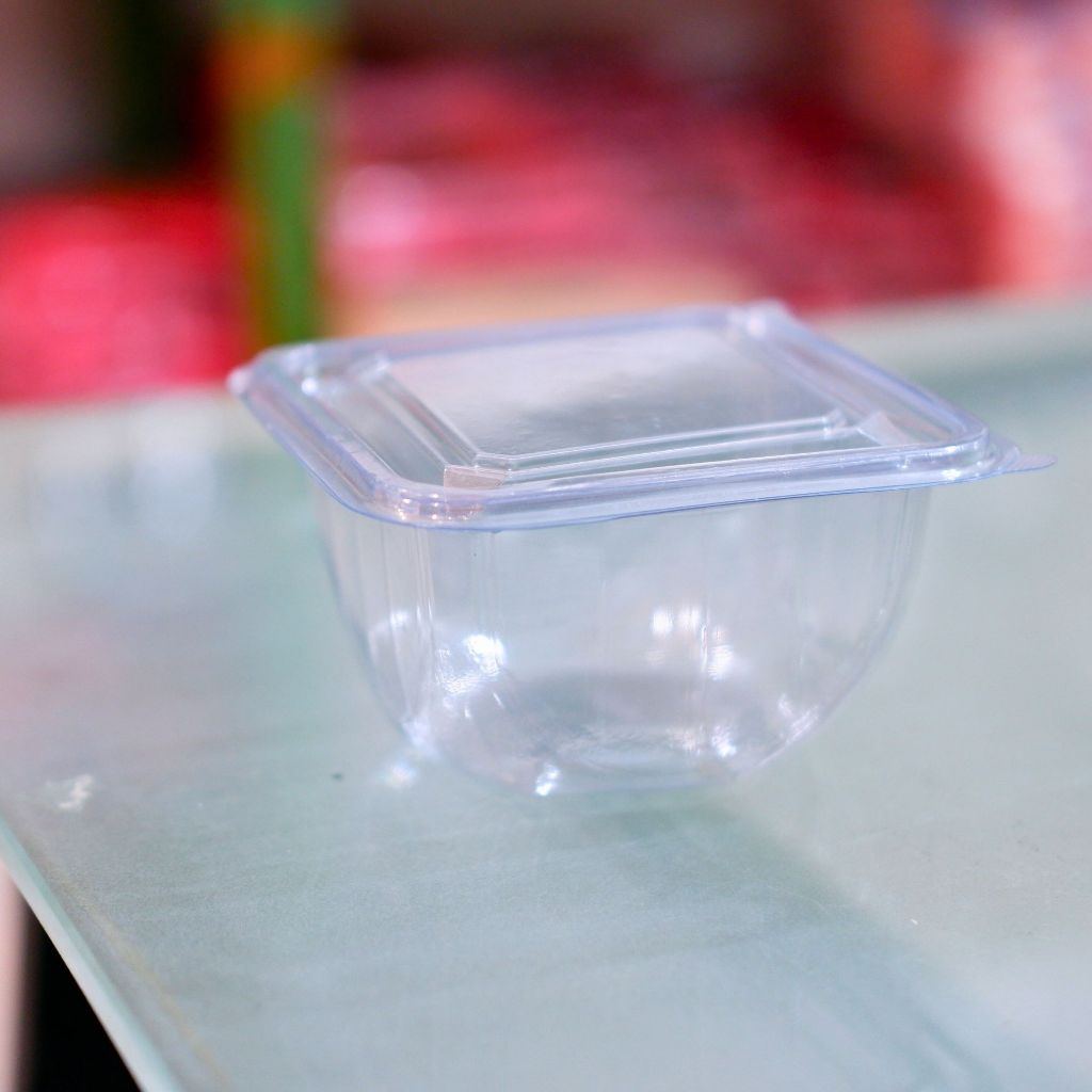 Jual Mika Buah / Mika Salad Buah / Mangkok Kotak Es Buah Plastik ISI 20 PCS | Shopee Indonesia