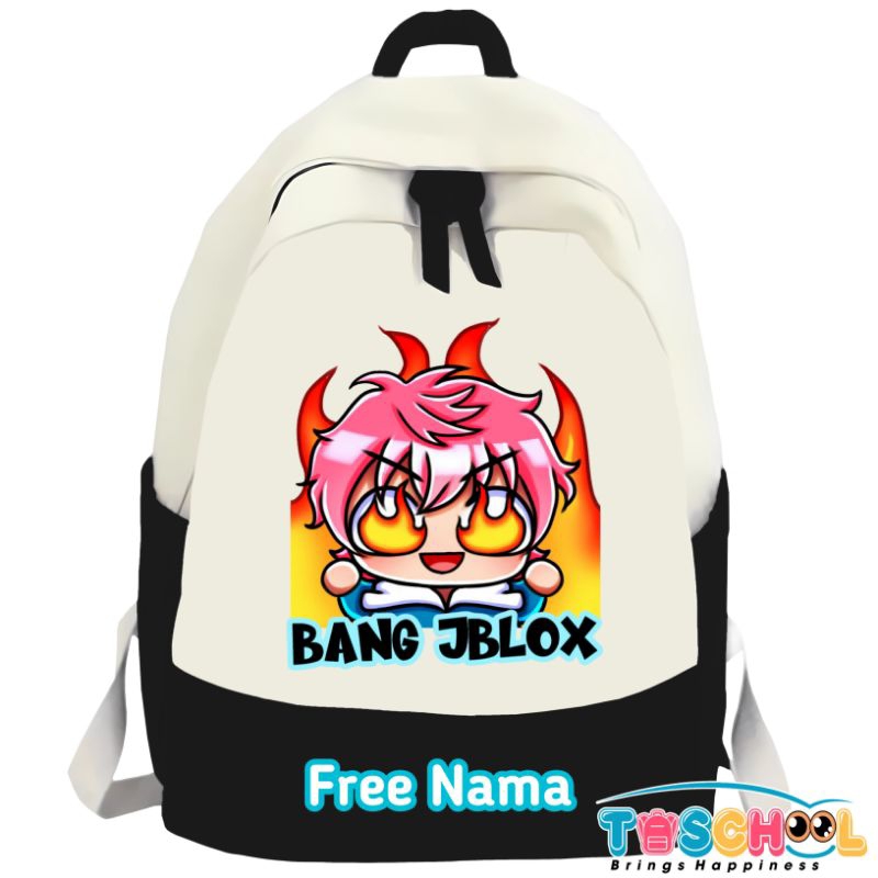 Jual TAS RANSEL ANAK BANG JBLOX ATUN ROBLOX YOUTUBER FREE NAMA | Shopee ...