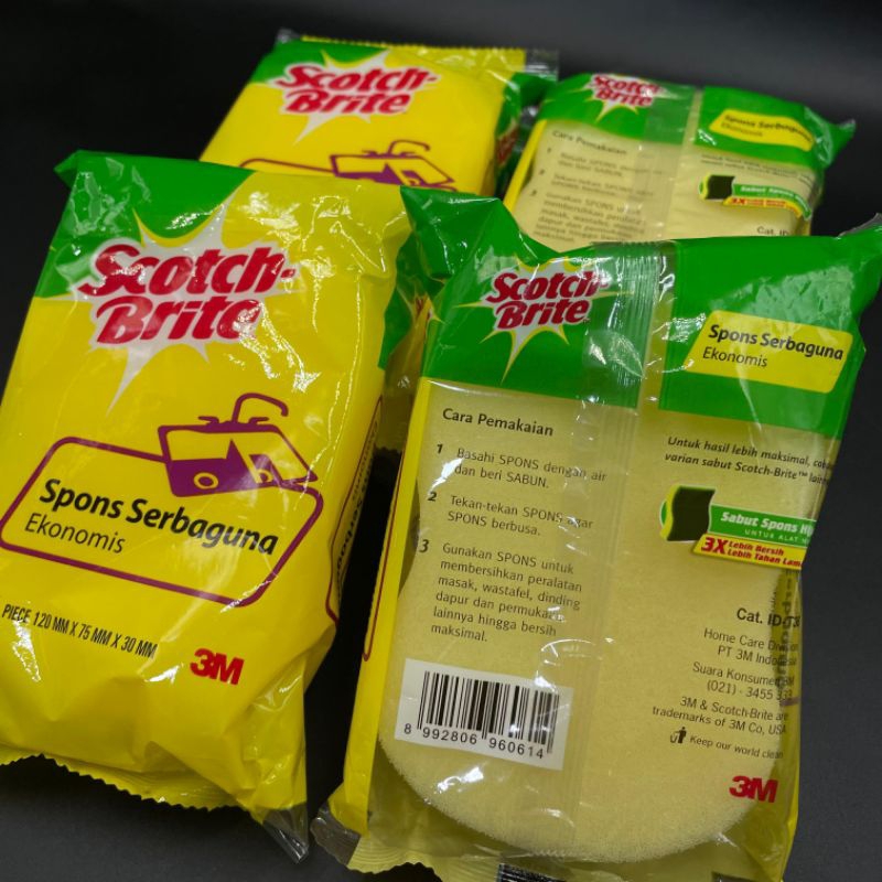 Jual SPON SCOTCH-BRITE 3M KUNING ISI 1PCS | Shopee Indonesia