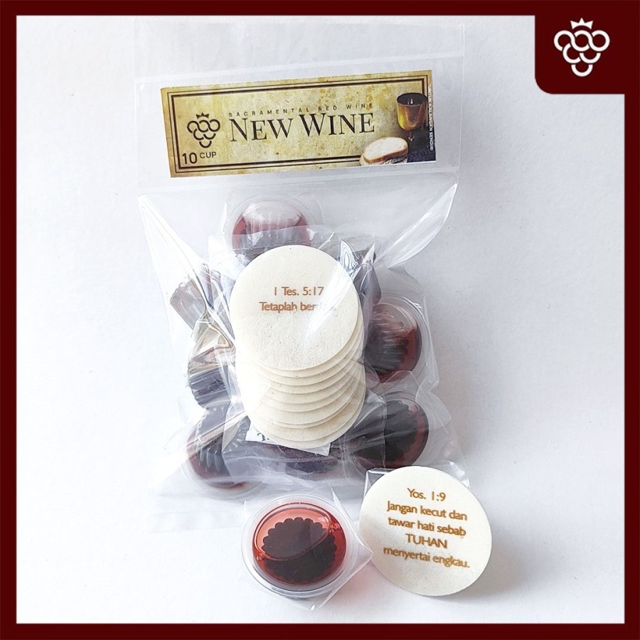Jual Anggur Perjamuan Kudus + Hosti Ayat Besar - isi 10 b | Shopee ...