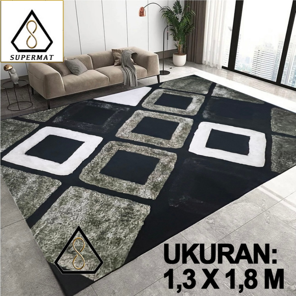 Jual SUPERMAT - Karpet Lantai Eropa Polyester [Uk 130 x 180 Cm ...