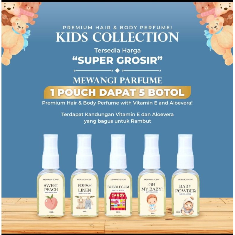 Jual Mewangi Parfum set KIDS COLLECTION | Parfum rambut dan badan anak ...