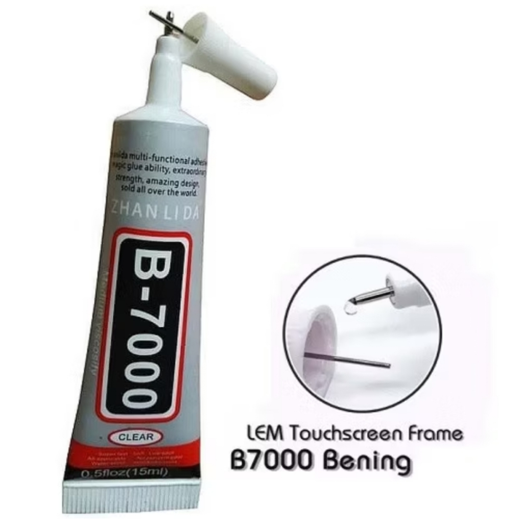 Jual LEM LCD TOUCHSCREEN 15ML B-7000 T-7000 WARNA TRANSPARAN DAN HITAM ...