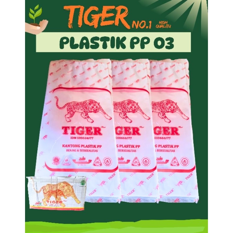 Jual PLASTIK BENING TIGER / KANTONG PLASTIK PP 03 / PLASTIK TERLARIS ...