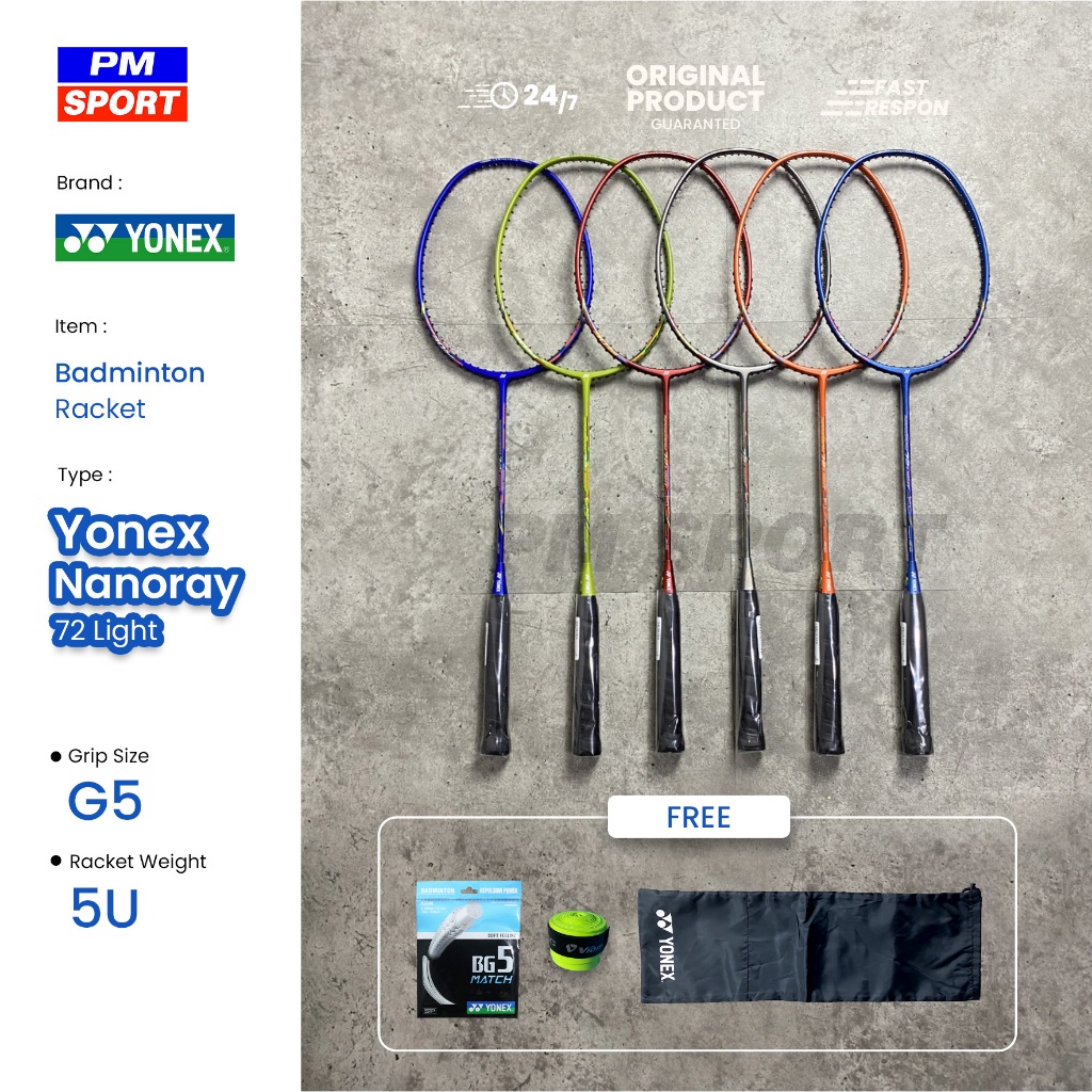Jual RAKET BADMINTON / BULUTANGKIS YONEX NANORAY 72 LIGHT RUDY HARTONO ORIGINAL | Shopee Indonesia