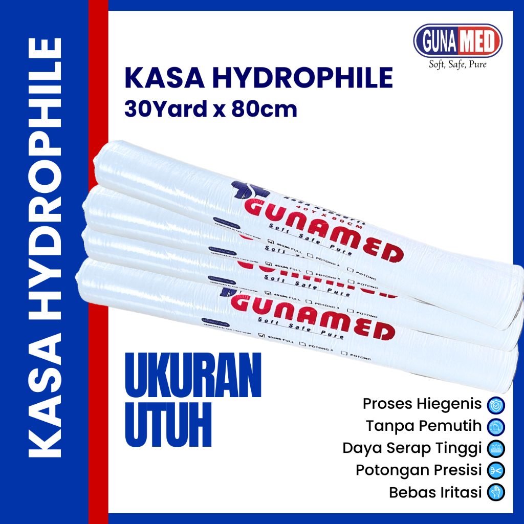 Jual GUNAMED Kasa Hydrofil Panjang 30y x 80cm Bisa Request Ukuran ...