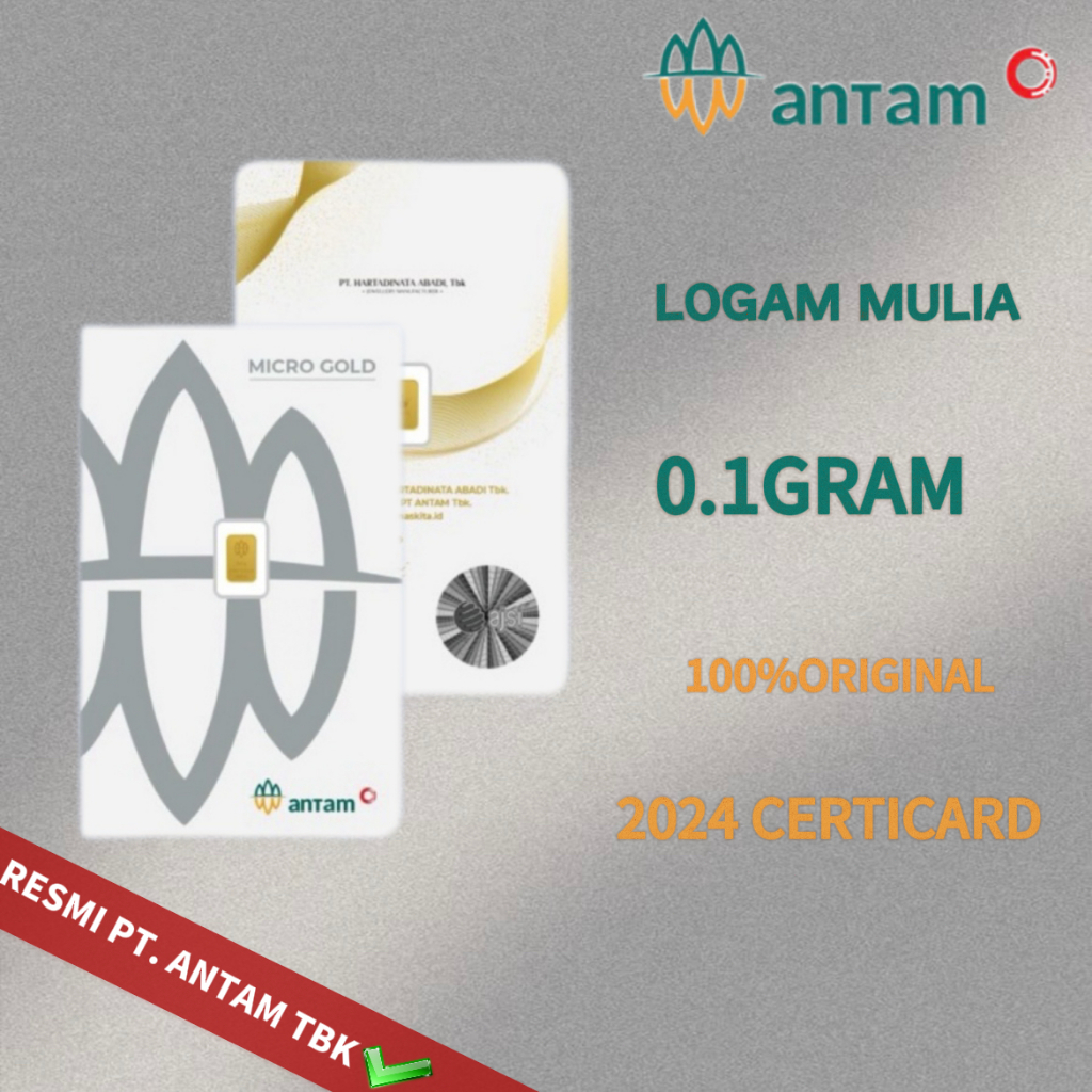 Jual Gold Logam Mulia Micro Gold Antam Hartadinata 0,1gr Series ...