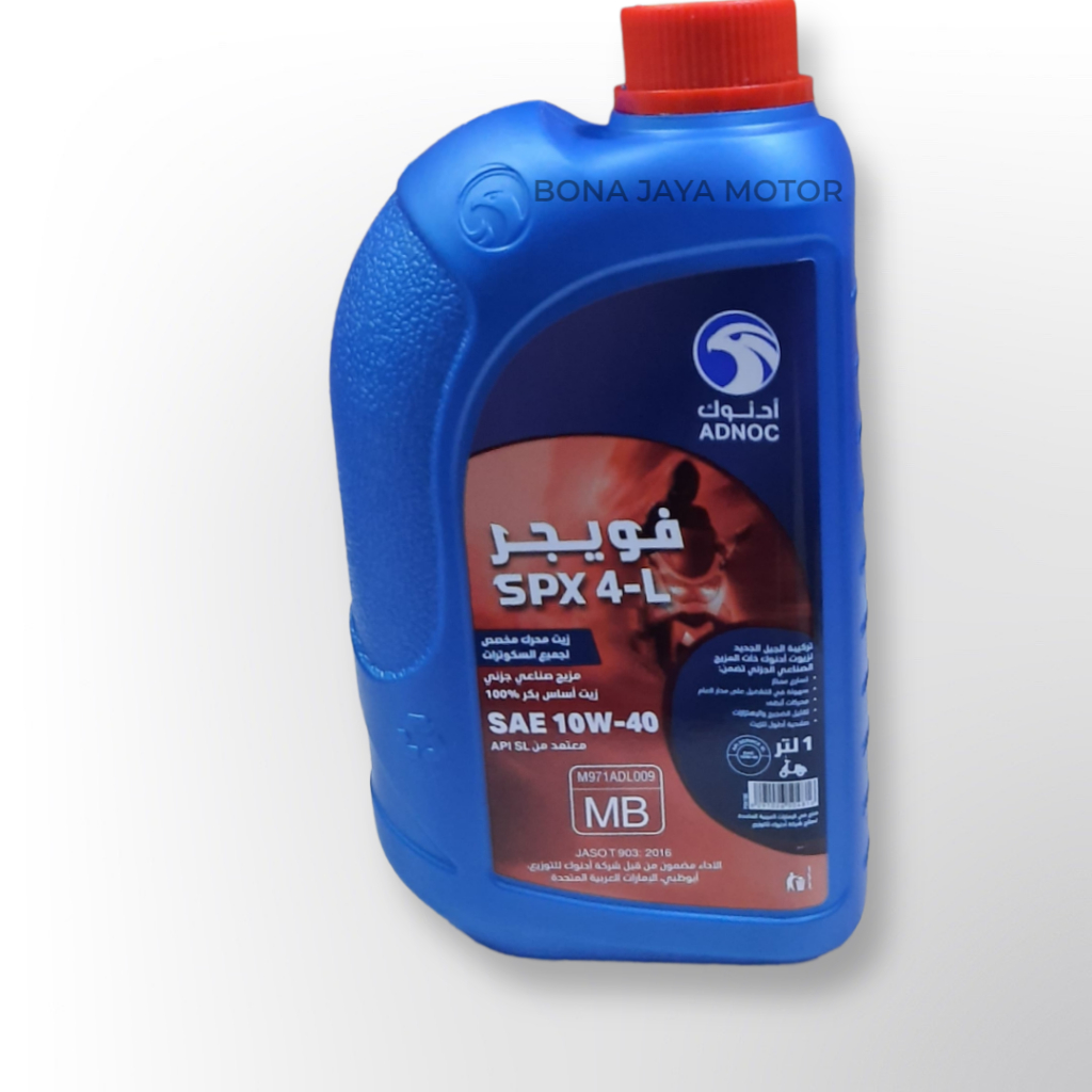 Jual OLI MESIN MOTOR MATIC ADNOC VOYAGER SPX 4-L SAE 10W-40 1 LITER | Shopee Indonesia