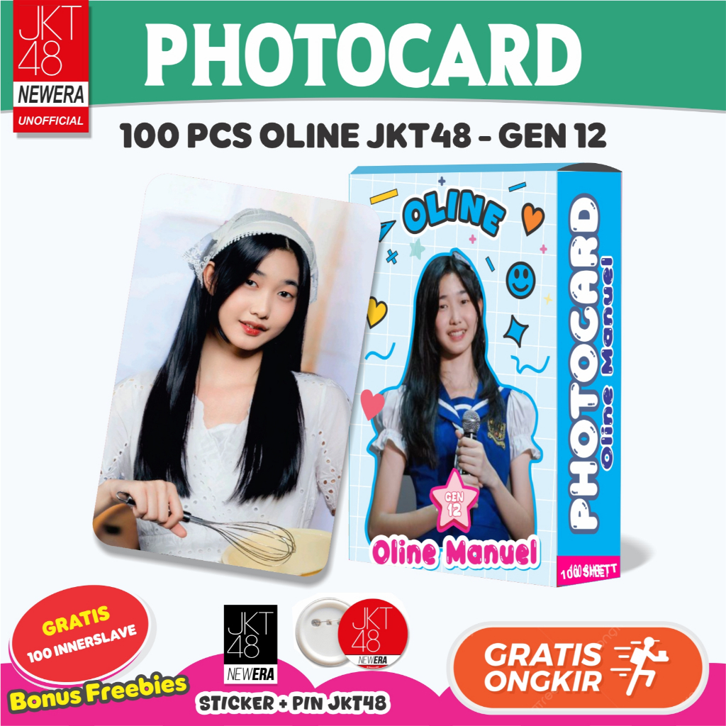 Jual Photocard Oline JKT48 Gen 12 100 Pcs Bonus Innersleeve + Sticker PIN JKT48 COD | PC JKT48 ...