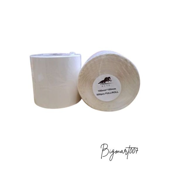 Jual Kertas Label thermal Sticker Kuya 100 x 150 mm isi 500 pcs/ label ...