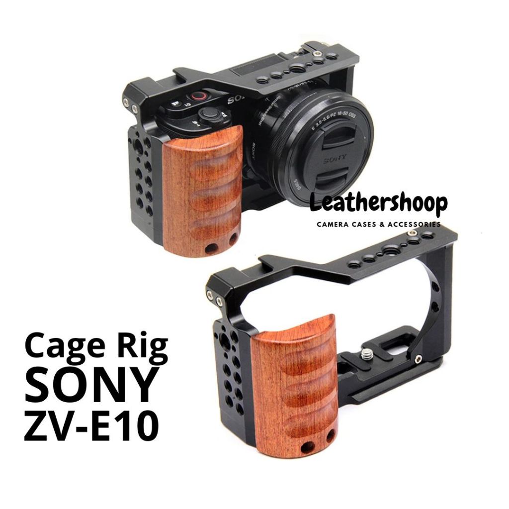 Jual Cage Rig Wood SONY ZV-E10 ZVE10 Bracket Stabilizer Vloging ...