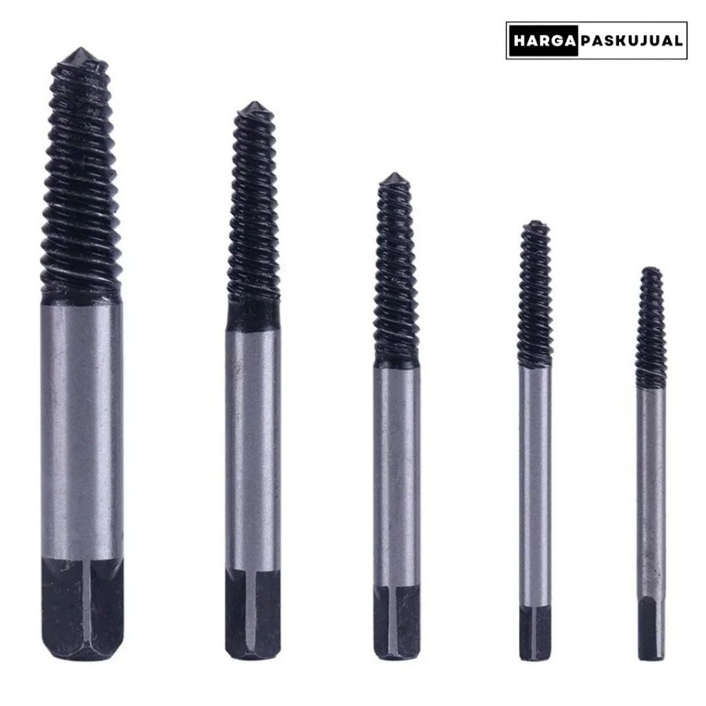 Jual Alat Pembuka Baut Rusak Screw Extractor Alat Pembuka Baut Aus Set ...