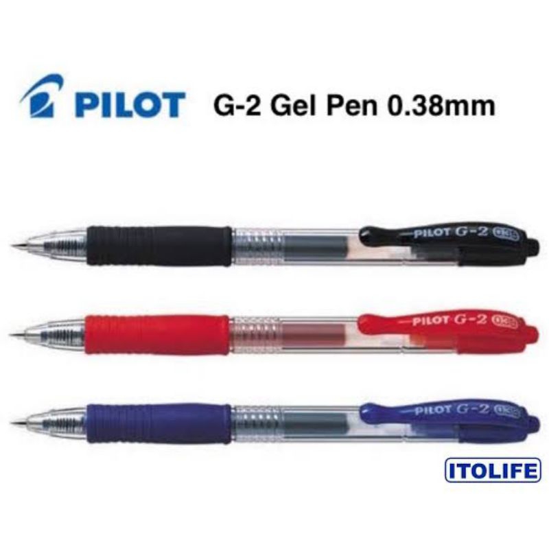 Jual Pulpen Gel PILOT G-2 0.38 / PILOT BL-G2-38 | Shopee Indonesia