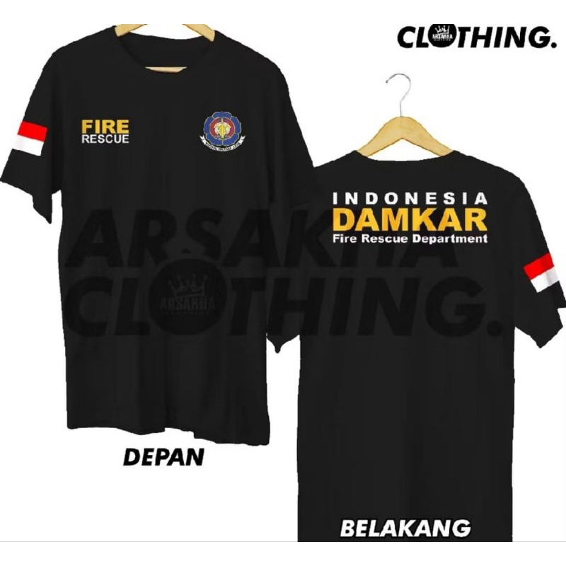 Jual KAOS DAMKAR FIRE RESCUE PEMADAM KEBAKARAN INDONESIA | Shopee Indonesia