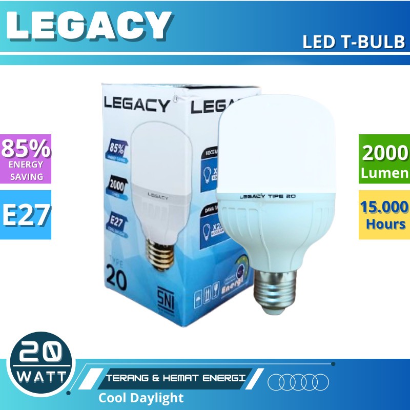 Jual Lampu Led LEGACY Lampu Led Kapsul LEGACY 20 Watt Putih/6500K ...