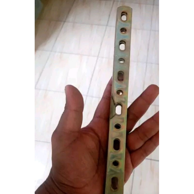 Jual Plat besi bolong tebal Kuningan universal harga 1 pcs /biji plat ...