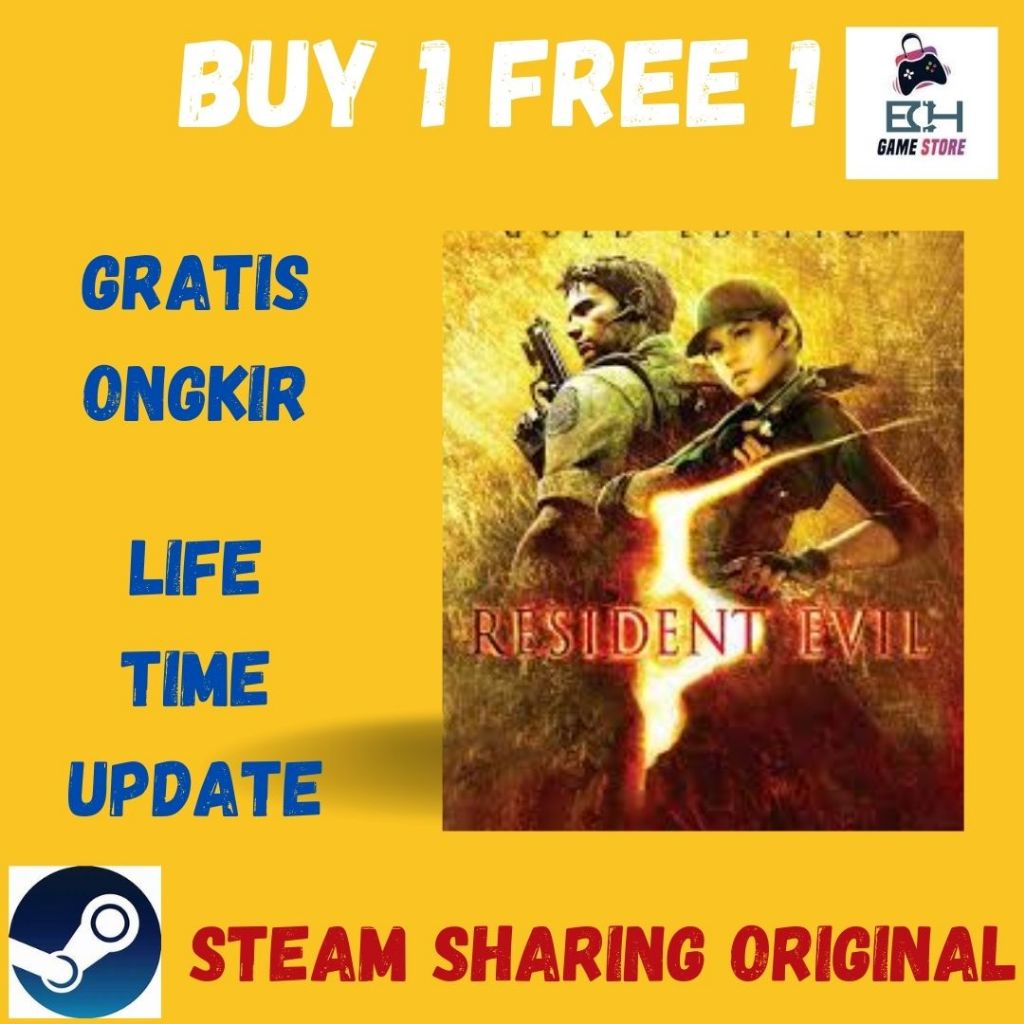 Jual Resident Evil 5 - S T E A M SHARING - ORIGINAL PC GAME | Shopee Indonesia