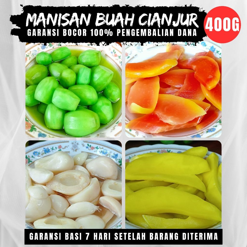 Jual BY KNY 400g Manisan buah asinan buah rujak buah camilan buah segar ...
