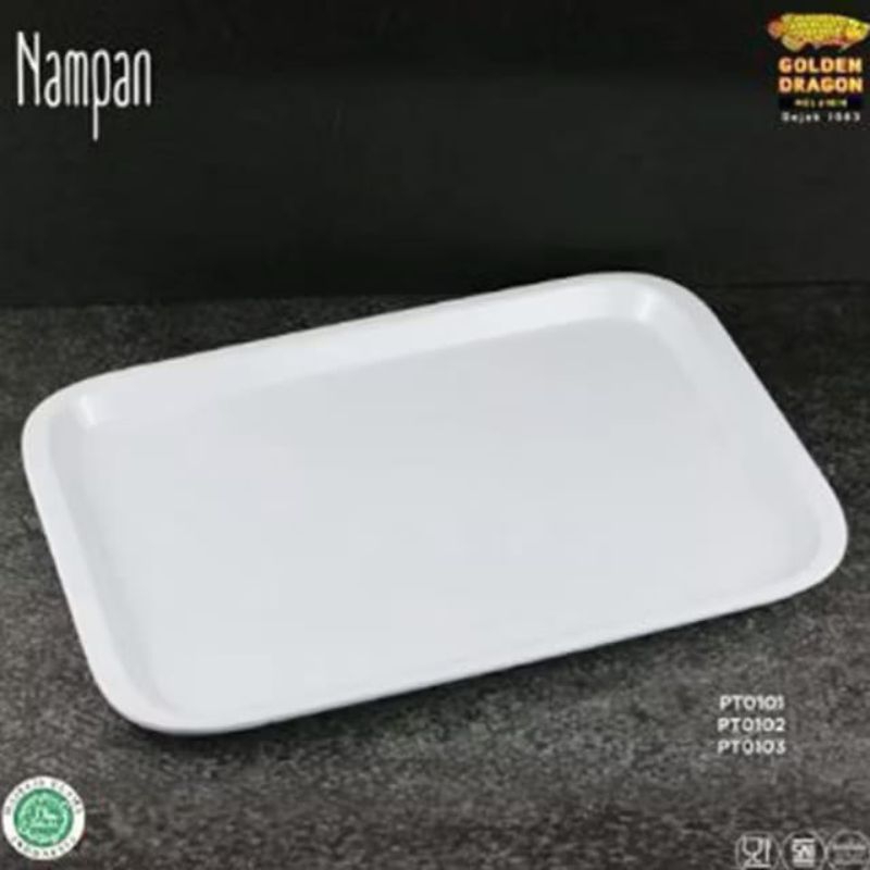Jual Nampan Putih Kotak Melamin - Baki Melamin - Nampan Melamin ...