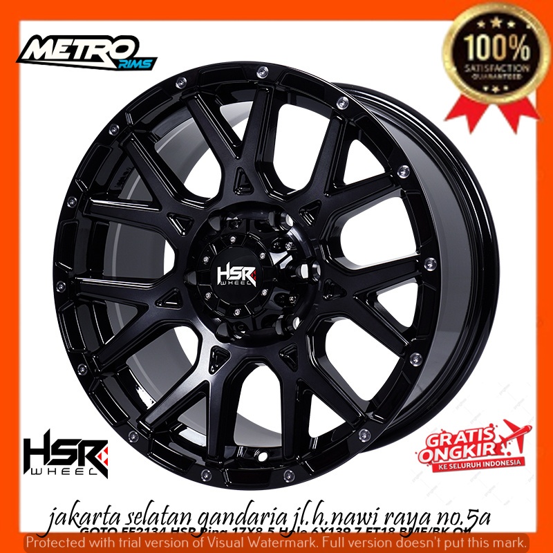 Jual velg mobil racing ring 17 pcd 6x139,7 untuk mobil pajero fortuner hilux lc300 gr sport dll ...