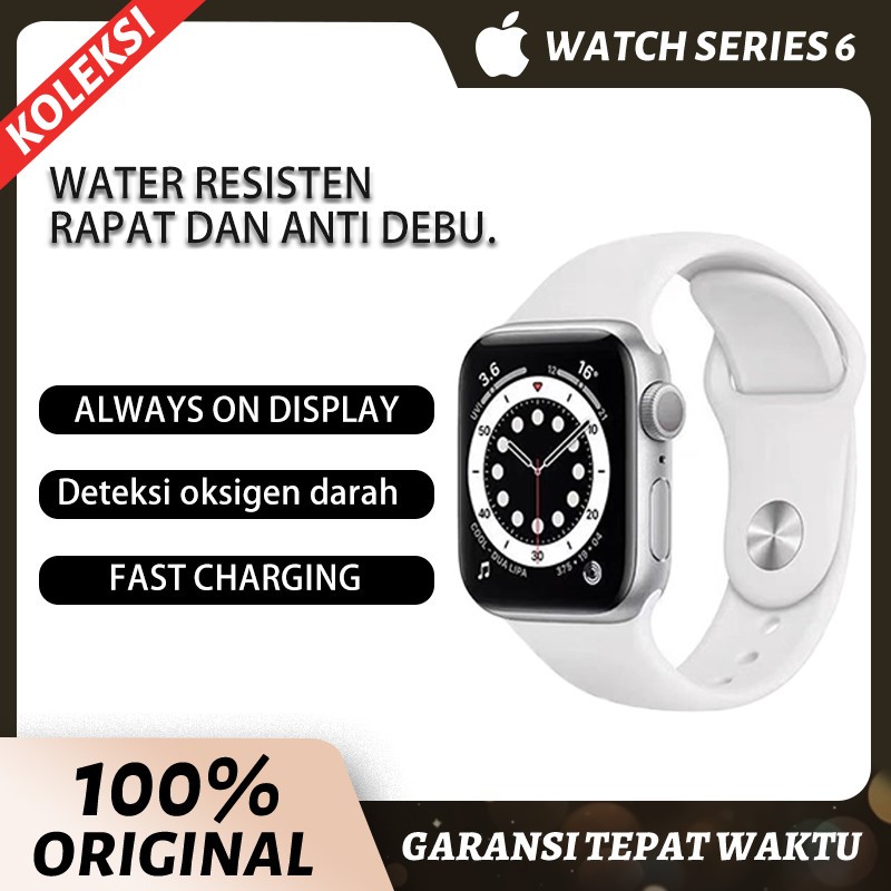 Jual Original 100% Apple Watch se/iwatch Seri 6 40MM 44MM S6 Second ...