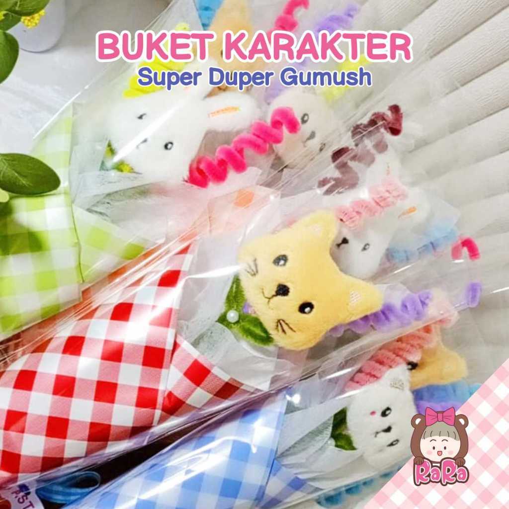 Jual TERMURAH BUKET KARAKTER SUPER DUPER GUMUSH/ LUCU /HADIAH WISUDA ...