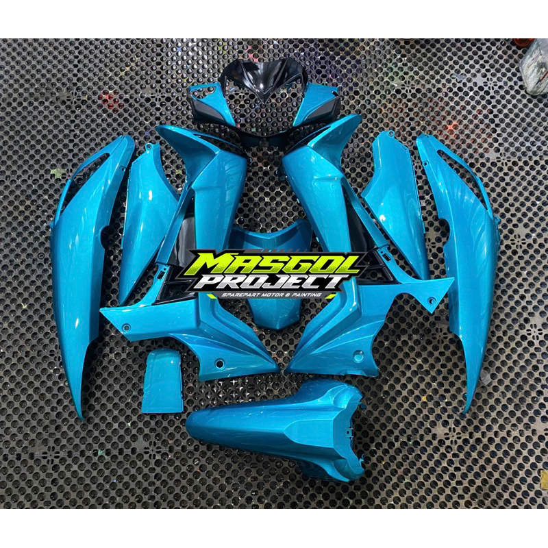 Jual Full body halus Supra X 125 Batman Biru relaxa custom | Shopee ...