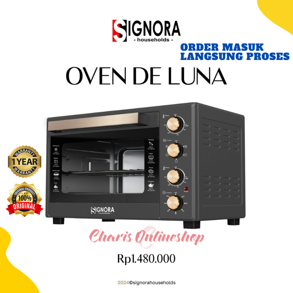 Jual SIGNORA | Oven de Luna 38 Liter Oven Listrik Fitur Defrost ...