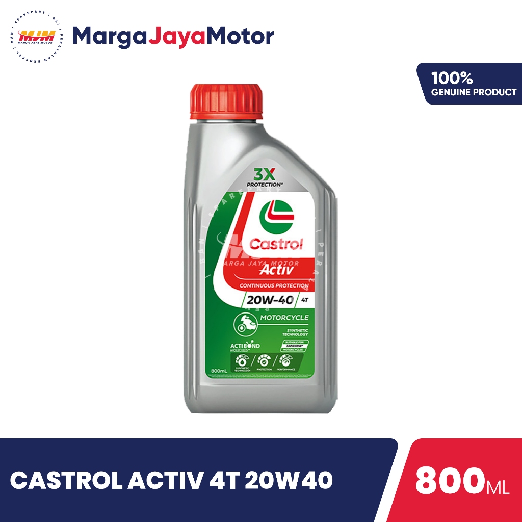 Jual Castrol Activ 4T 20W-40 0.8L | Shopee Indonesia