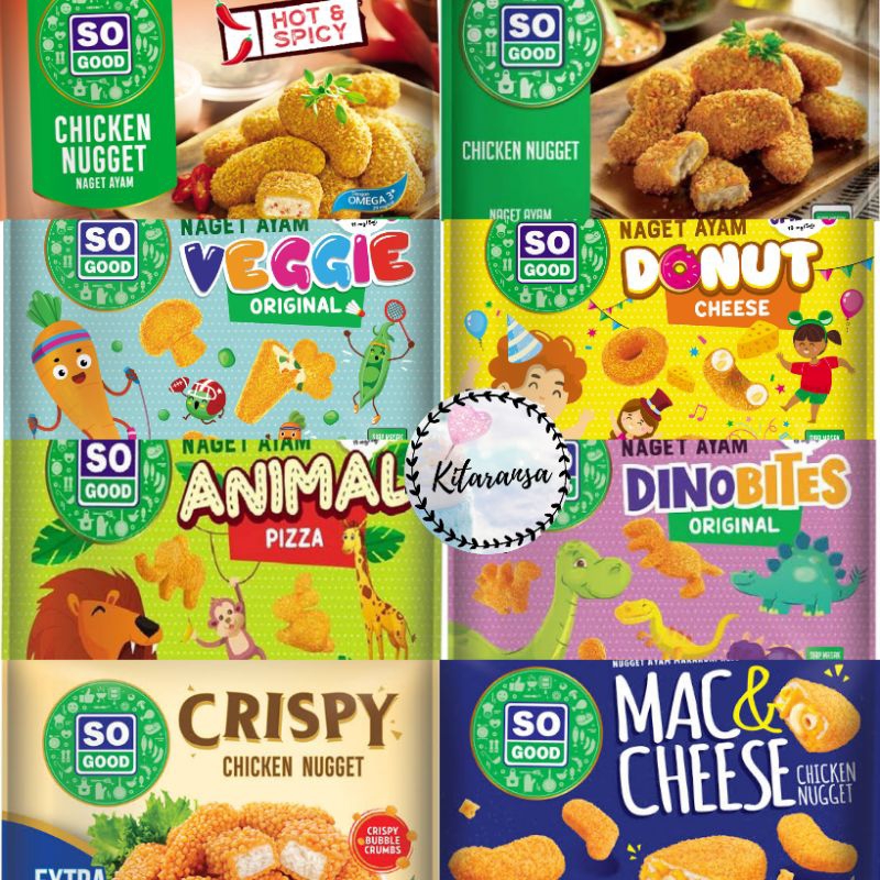 Jual Chicken Nugget So Good 400gr/Nugget/Nugget Dino/Nugget Crispy ...