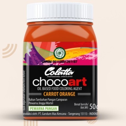 Jual Colatta Chocoart Carrot Orange / Oil Based Food Colour - 50 Gram ...
