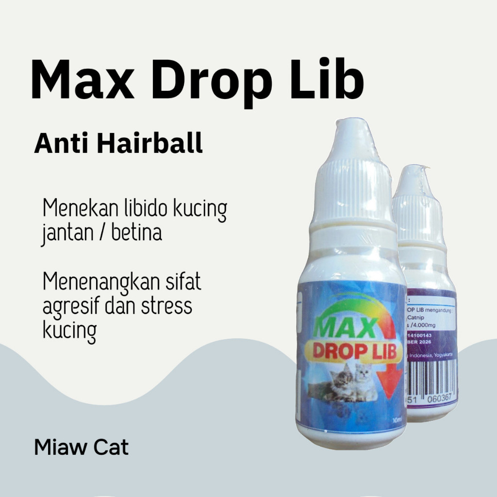 Jual Max Drop Lib penurun birahi kucing | Shopee Indonesia