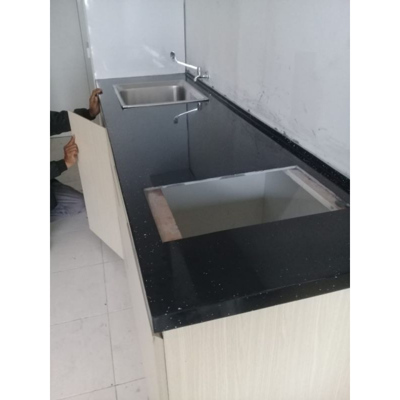 Jual TOP TABLE SOLID SURFACE MEJA KOMPOR DAPUR BACKPLASH BACKDROP DINDING | Shopee Indonesia