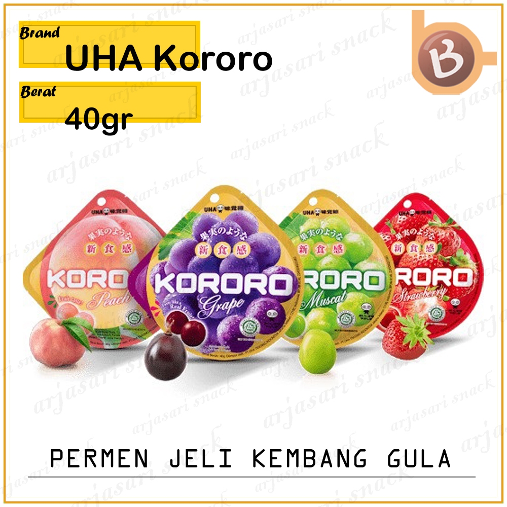 Jual UHA Kororo Kembang Gula Jeli Rasa 40gr | Shopee Indonesia